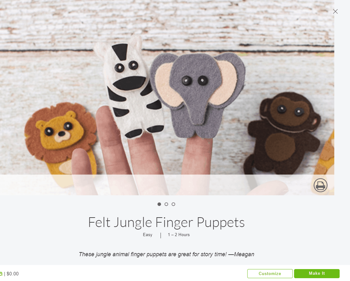 Felt Jungle Finger Puppets - Housewife Eclectic