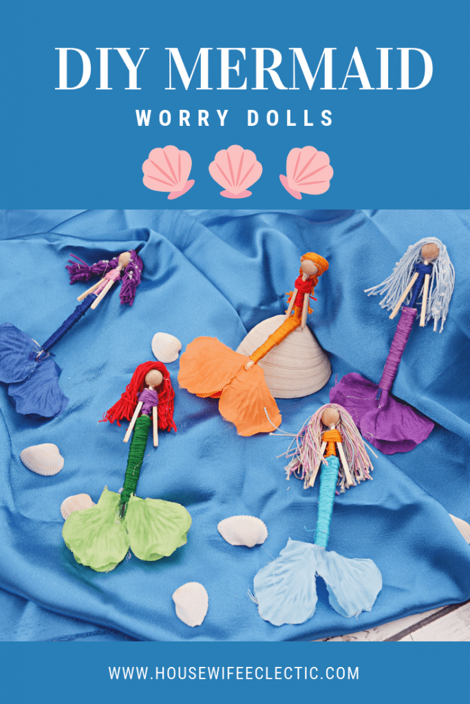 DIY Mermaid Worry Dolls - Housewife Eclectic