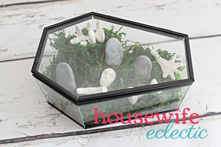 Halloween Coffin Terrarium - Housewife Eclectic